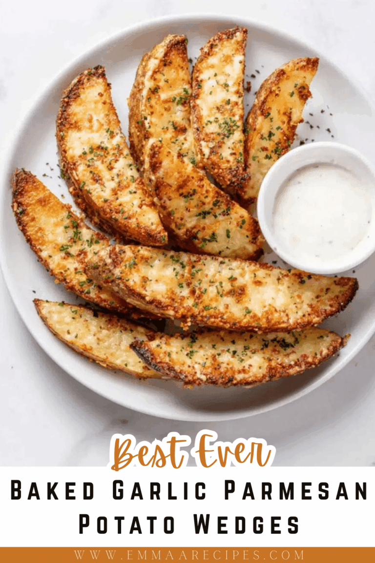 Baked Garlic Parmesan Potato Wedges